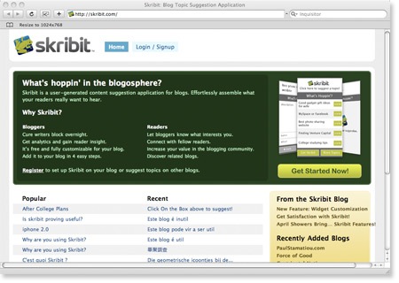 Skribit – Let Readers Suggest What You Should Be Blogging | Best Web Design
